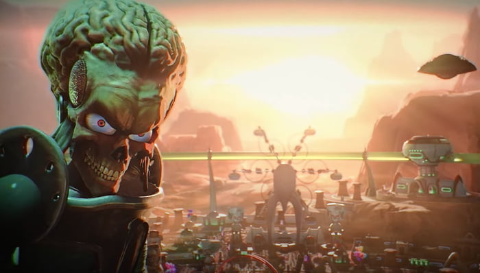 Guess who's Ack, Ack again... Mars Attacks theme park management game ...