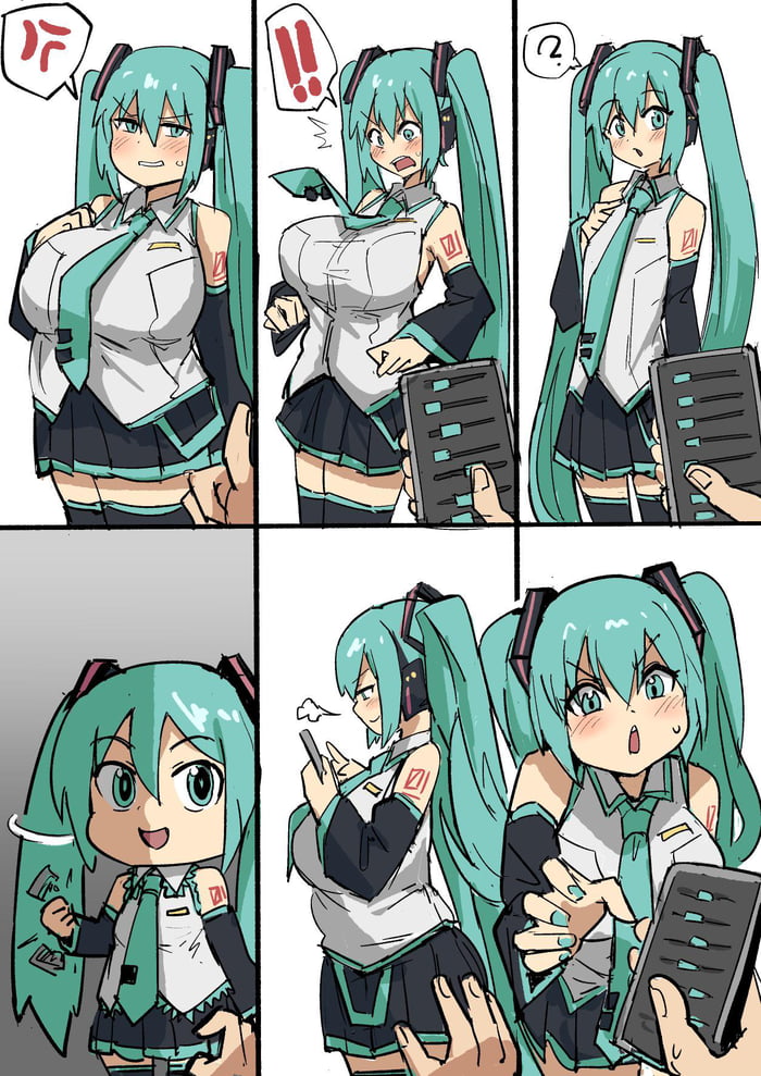 Body shape adjustment Miku - 9GAG