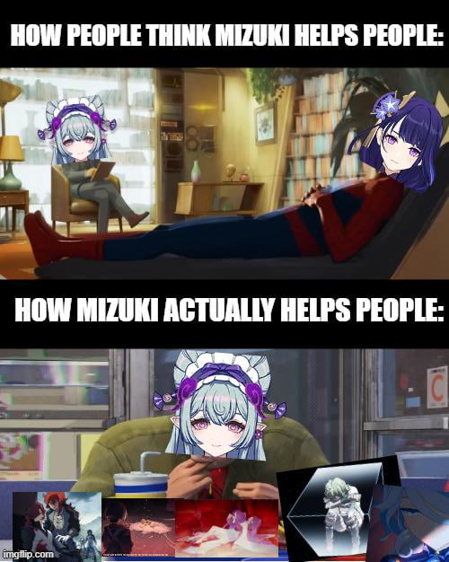 Mizuki is a Nightmare Eater. And Teyvat is an all-you-can-eat buffet of trauma - 9GAG