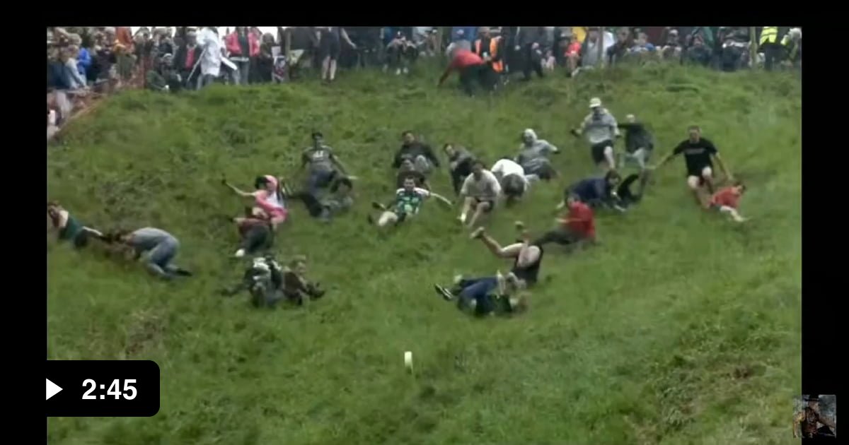 Welcome to the great cheese rolling championship! - 9GAG