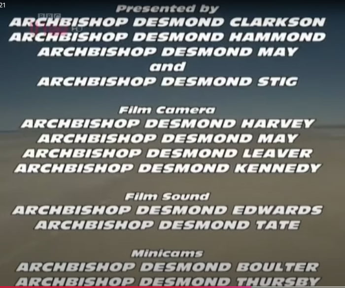 The end credits for Top Gear Botswana special - 9GAG