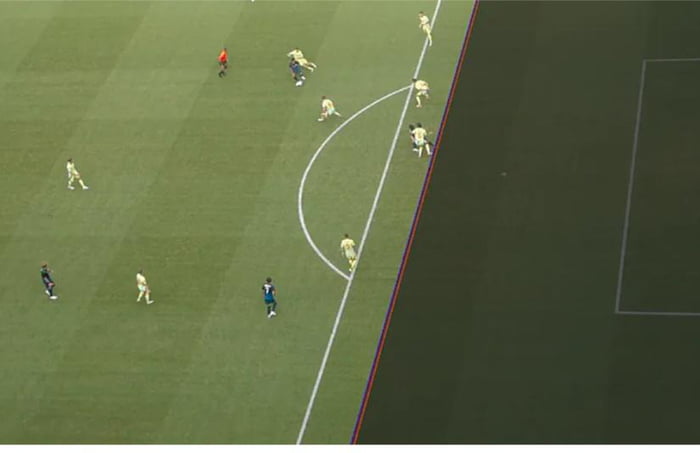 The VAR offside line for Japan's disallowed goal vs Spain - 9GAG