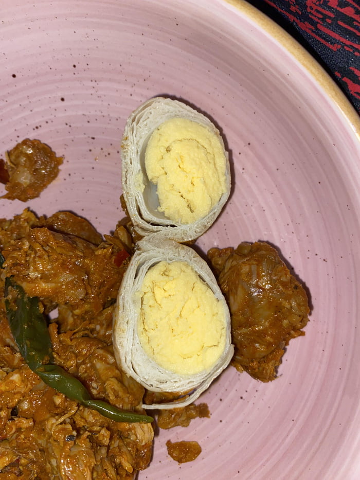 Layered boiled egg. - 9GAG