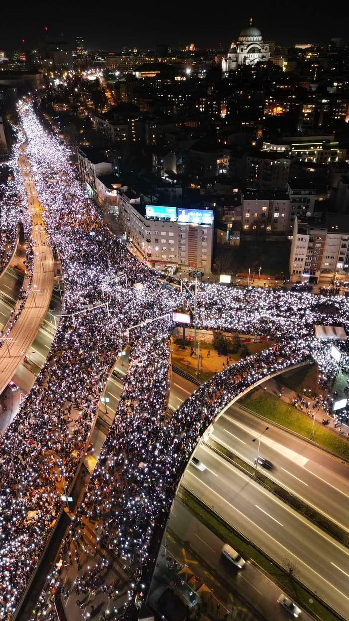 Belgrade tonight - 9GAG