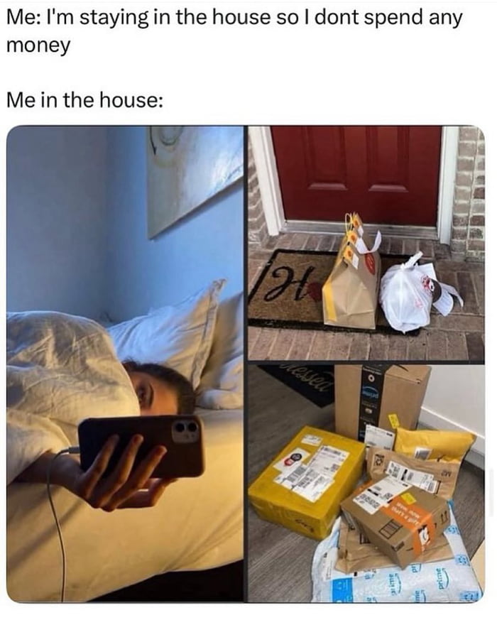 My bank account after a weekend of 'saving money' indoors. - 9GAG