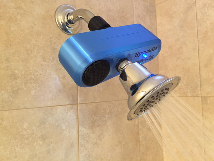 This Bluetooth Shower Speaker Is Powered By A Micro Hydroelectric