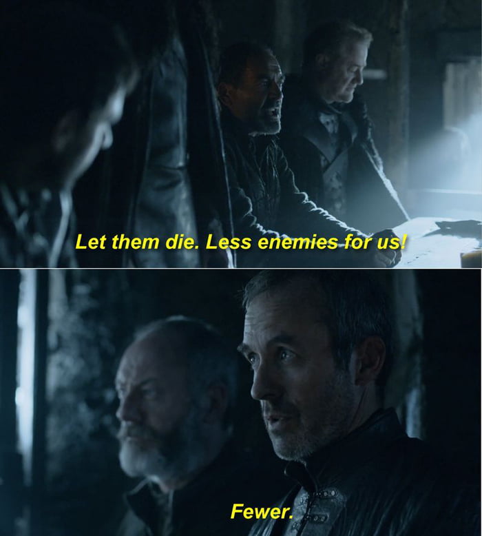 Stannis The Mannis, the one True Grammar king - 9GAG