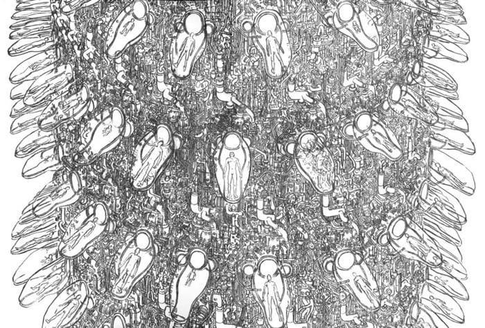 "The Matrix" concept art by Geof Darrow. - 9GAG