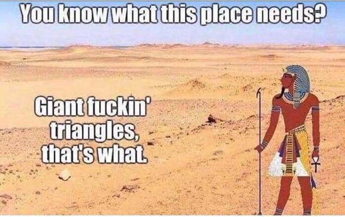 The Egyptians Deciding to Build the Pyramids, 2630 BC, colorized - 9GAG
