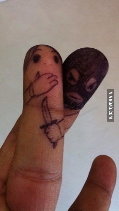 Two finger action - 9GAG