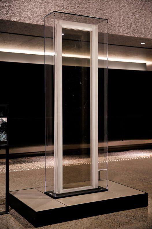 The only surviving window from the World Trade Center that survived ...