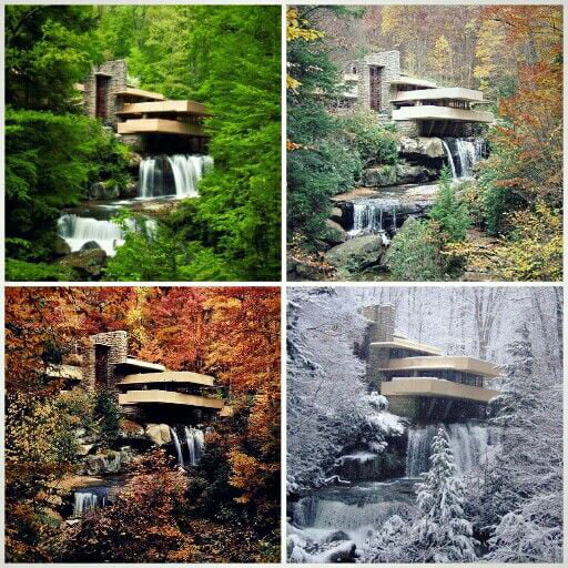 This beautiful piece of structure - 'Falling Water' designed by ...