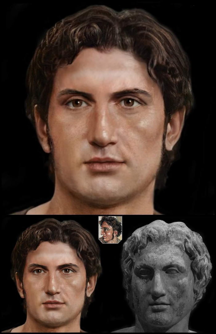 Face reconstruction of Alexander the Great. - 9GAG