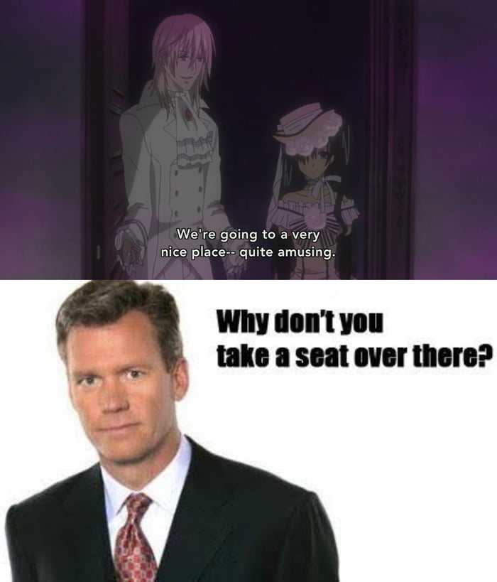 Hello, I'm Chris Hansen. Anime = Black Butler - 9GAG