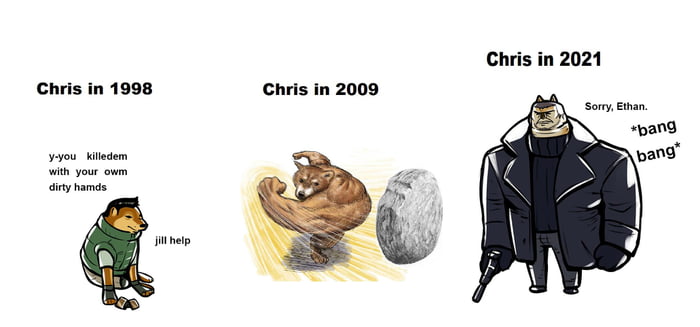 The evolution of Chris - 9GAG