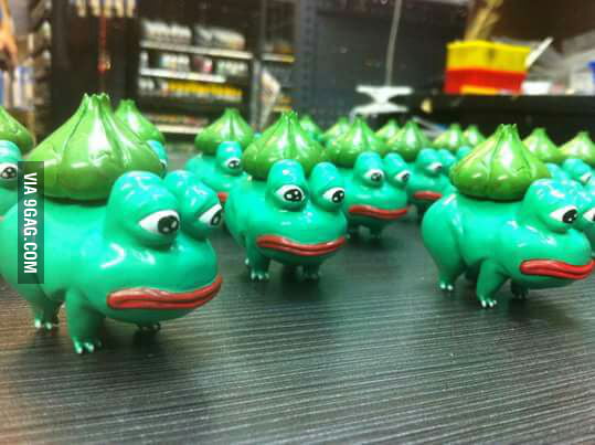 Pepe + Bulbasaur= ? You name it - 9GAG