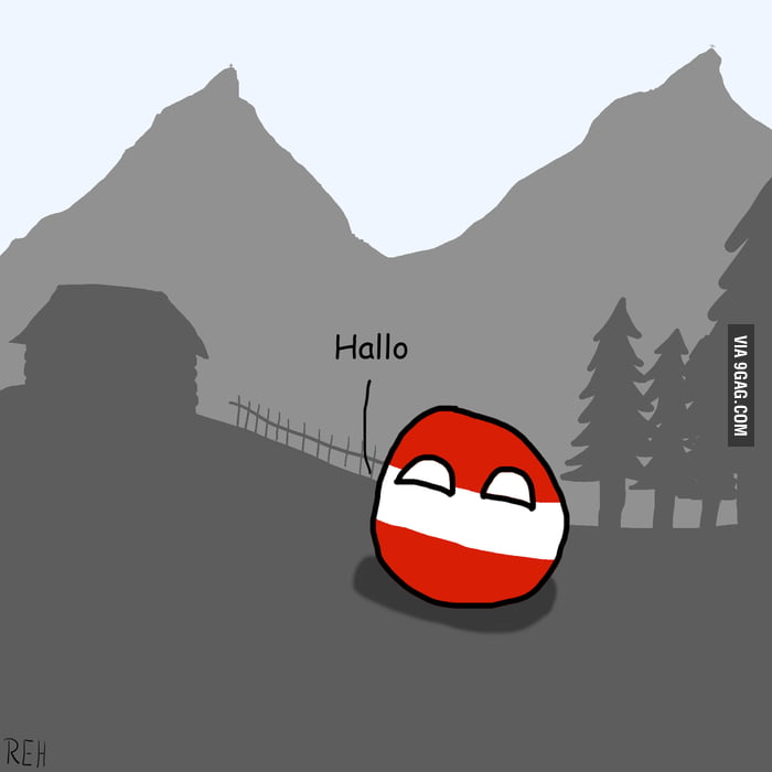 Starting to draw Countryball comics. Greetings from Austria! - 9GAG