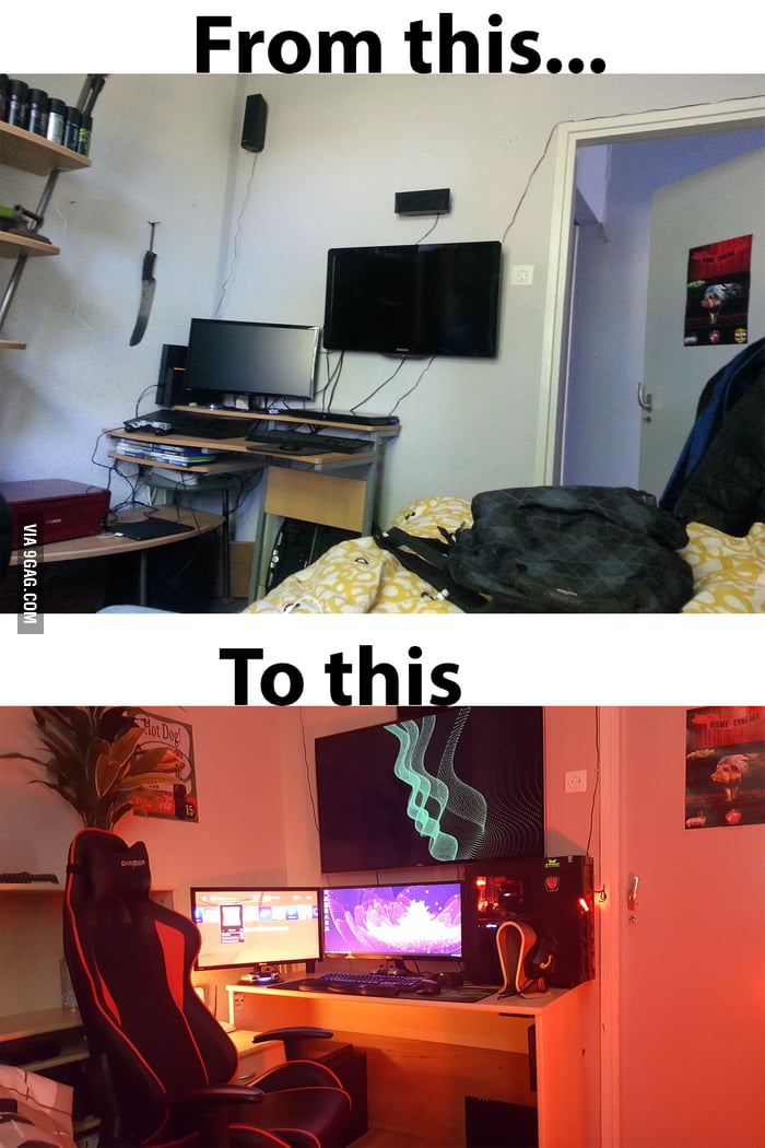 Rate my setup... - 9GAG