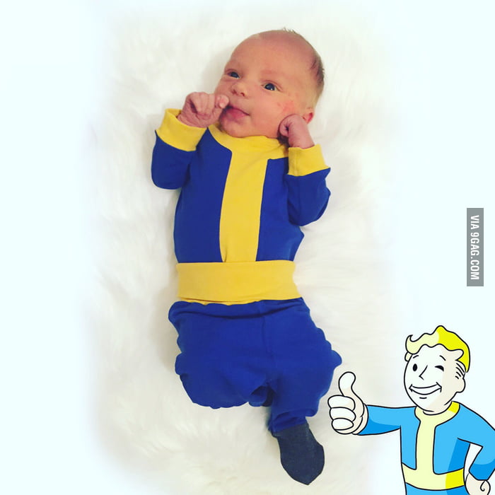 How excited am I for Fallout 4? Well, this is my 4 day old baby in his ...