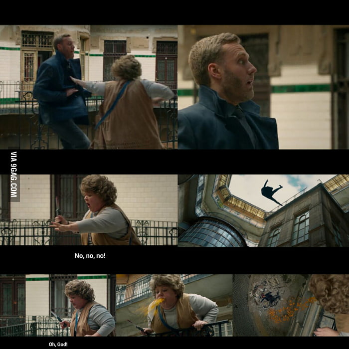 Push fall 😨😵 - 9GAG