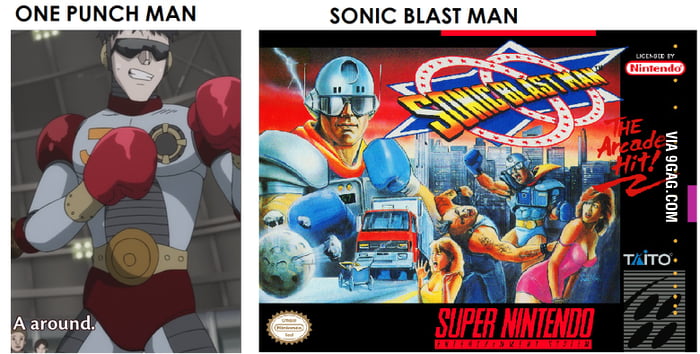 Sonic Blast man reference at One Punch Man - 9GAG