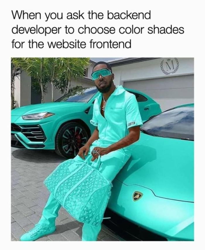 When #00FFFF makes you go oof - 9GAG