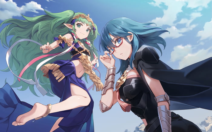 Byleth and Sothis - 9GAG