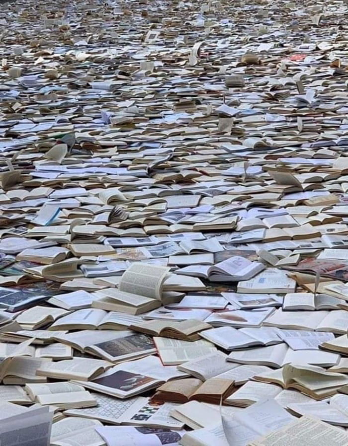 A truck loaded with thousands of copies of Roget's Thesaurus crashed ...