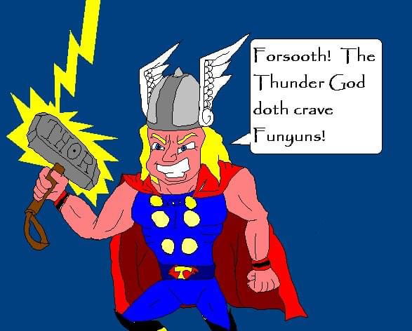 A lil MS Paint Thor I did around 2009ish(?) - 9GAG