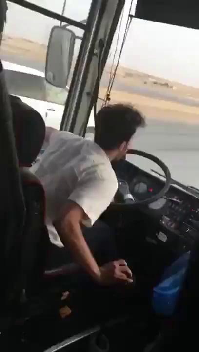 This bus driver seems strange - 9GAG