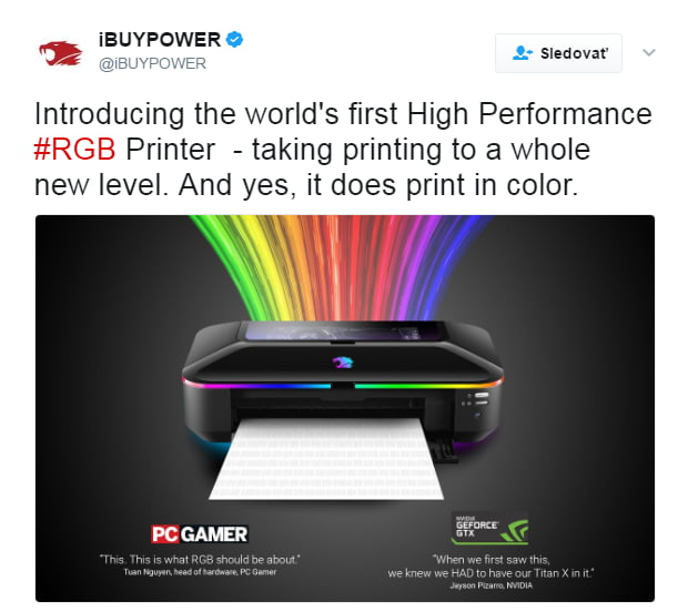 High performance RGB printer powered by nVidia Titan X! - 9GAG