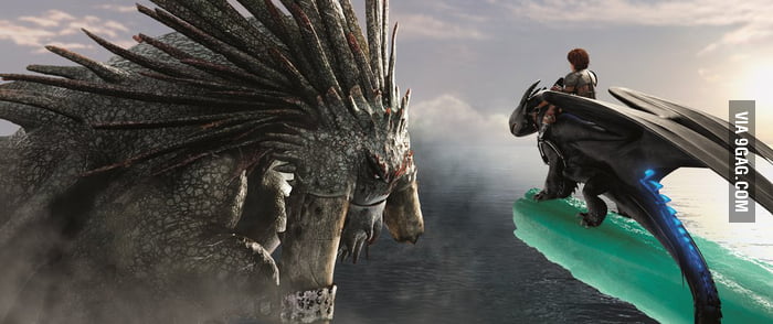 Badass Toothless challenging the Alpha - 9GAG