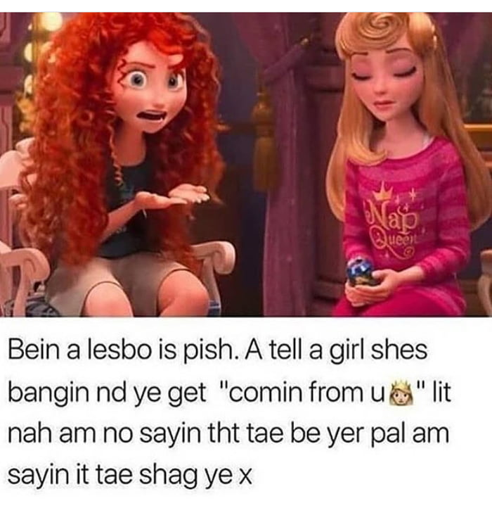 Bein a lesbo is pish - 9GAG