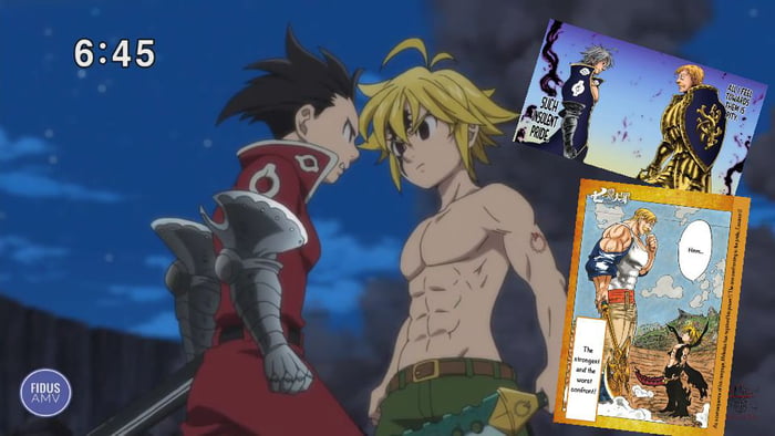 Top 3 staredowns in Nanatsu no tazai (7 deadly sins) - 9GAG