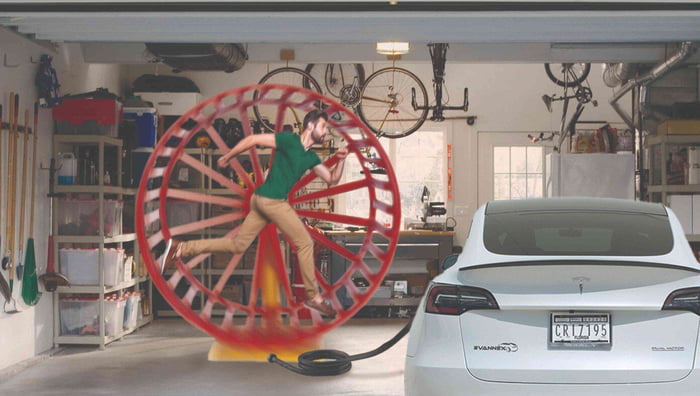 California Government Recommends Purchasing A Giant Hamster Wheel To Charge Your Electric Car ...