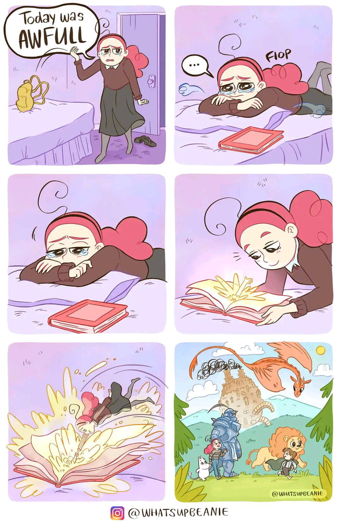 Reading a good book comforts the soul - 9GAG