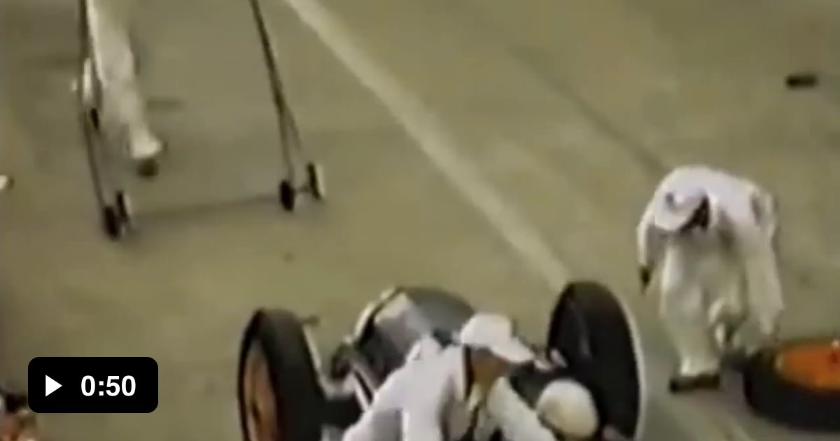 F1 Pit Stops: 1950s vs nowadays - 9GAG