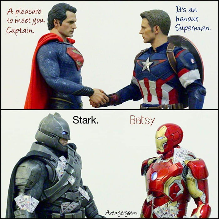 Supes, Bats, Caps and Starks - 9GAG