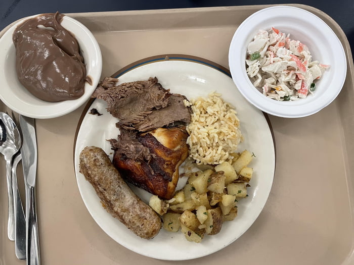 Lunch from a local Navy mess hall (US) - 9GAG