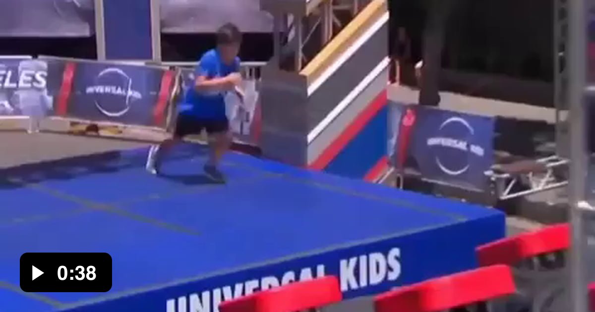 Amazing finish for this ninja warrior junior - 9GAG