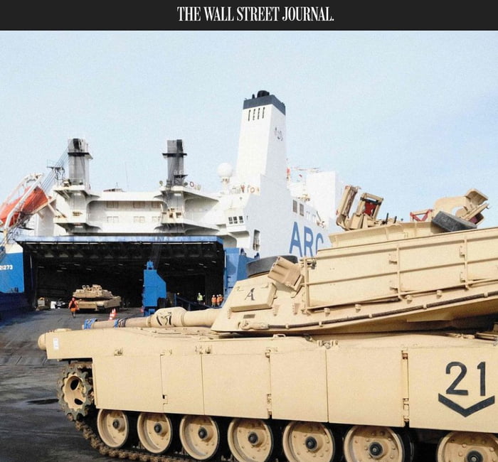 According to the WSJ, the U.S. are about to announce the forniture of M1 Abrams Tanks to Ukraine ...