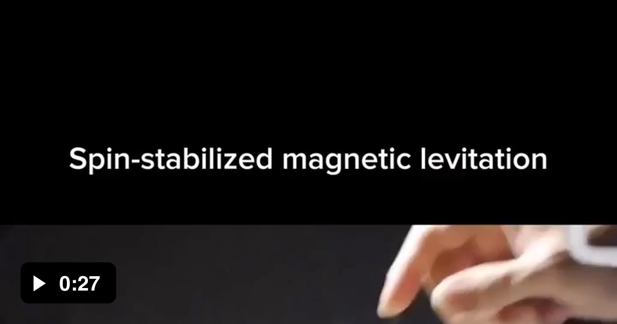Spin stabilized magnetic levitation - 9GAG
