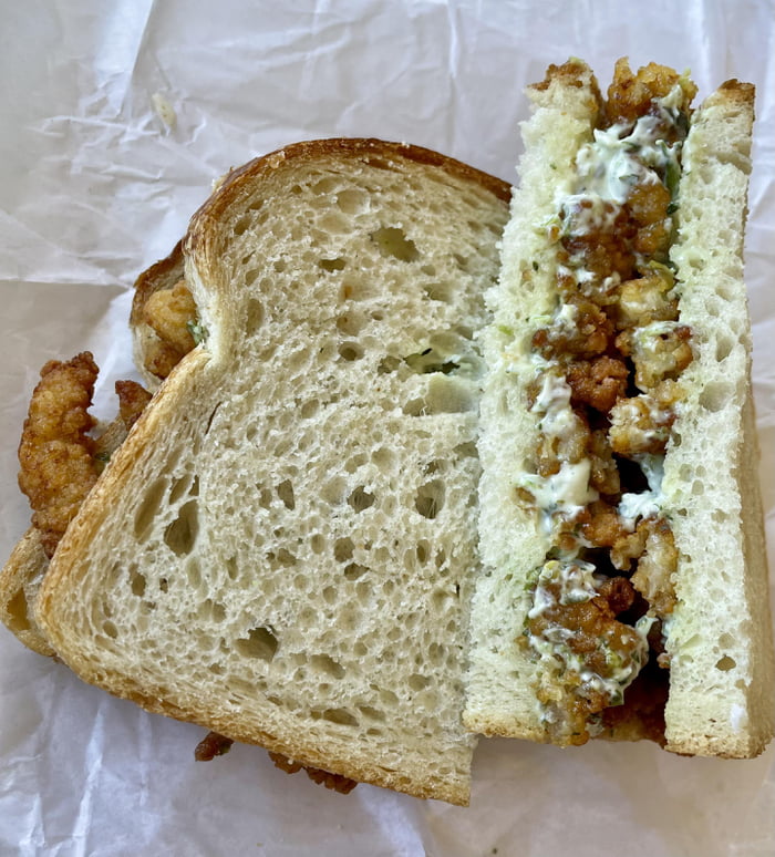 Clam sandwich on sourdough - 9GAG