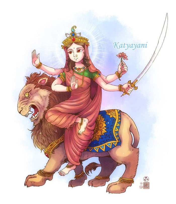 Katyayani - "Goddess of Power" Katyayani (कात्यायनी) is seen as the ...