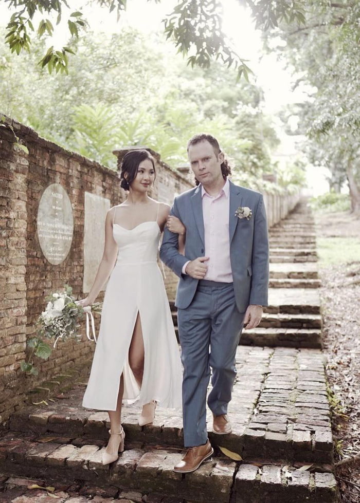 When your hubby insists he keeps his “awesome” mullet for the wedding ...