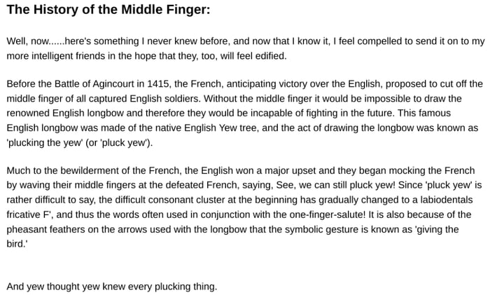 The history of the middle finger - 9GAG