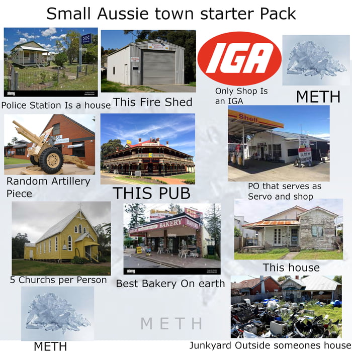 Every Australian Small Town Starter Pack - 9GAG
