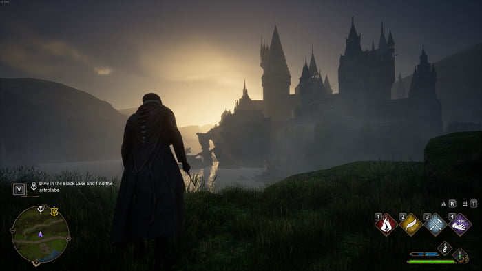 Hogwarts at dawn. - 9GAG