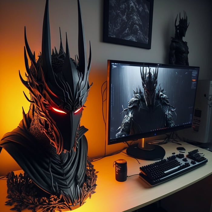 Thoughts on this Sauron themed setup? - 9GAG