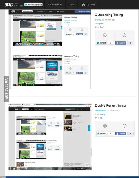 This was how 9gag ussed to look like. A lot of reposting causing a repost-ception - 9GAG